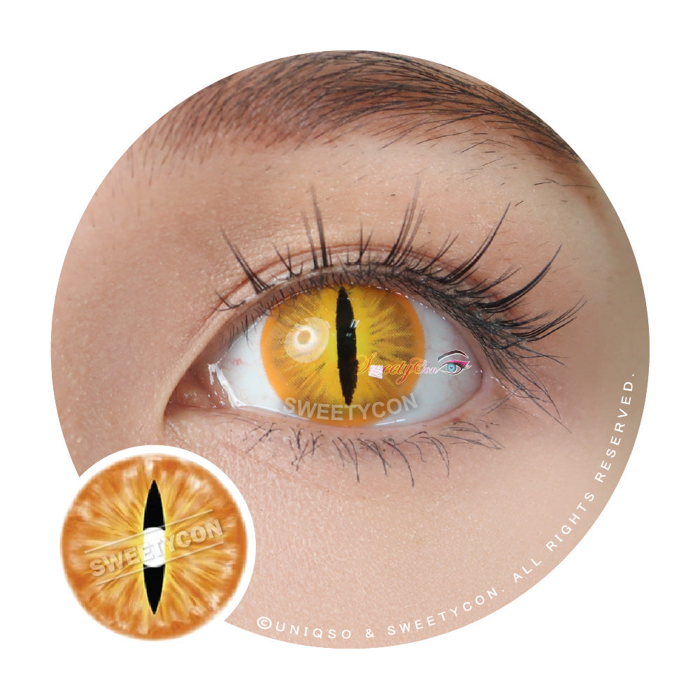 Sweety Crazy Orange Demon Eye / Cat Eye (New) (1 lens/pack) – UNIQSO EU